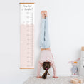 Personalised Stars and Scallops Height Chart in Pink – Nutmeg Studio
